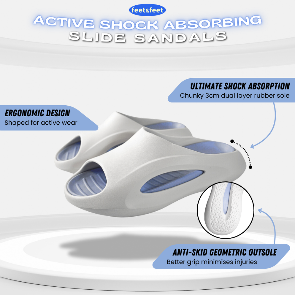 Active Shock Absorbing Slide Sandals | Anti-Skid - Futuristic Design ...