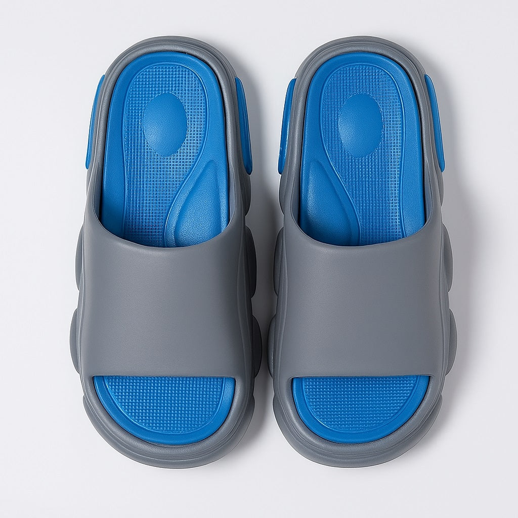 Dual Layer Support Slide Sandals | Arch Support & Comfort Heel Pad ...
