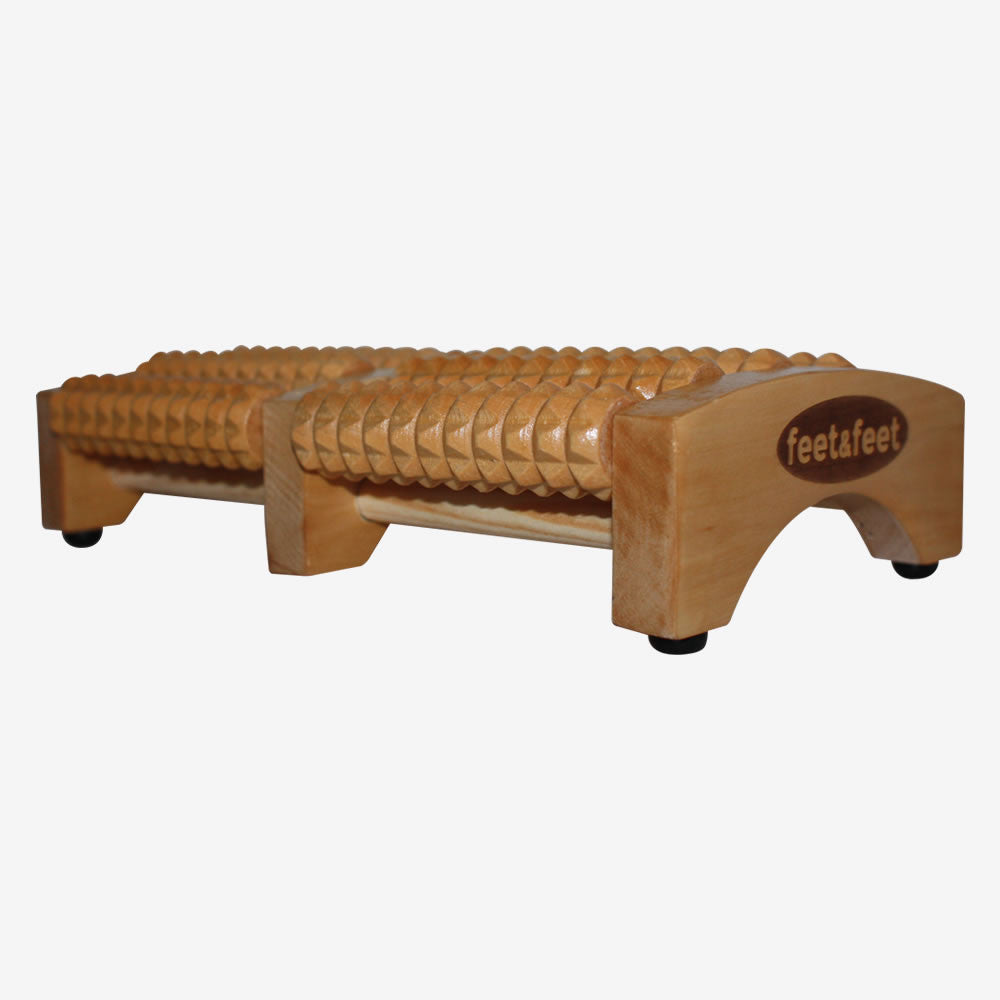 Home Revive Foot Roller Massager By Feetandfeet Premium Cherry Wood 5033